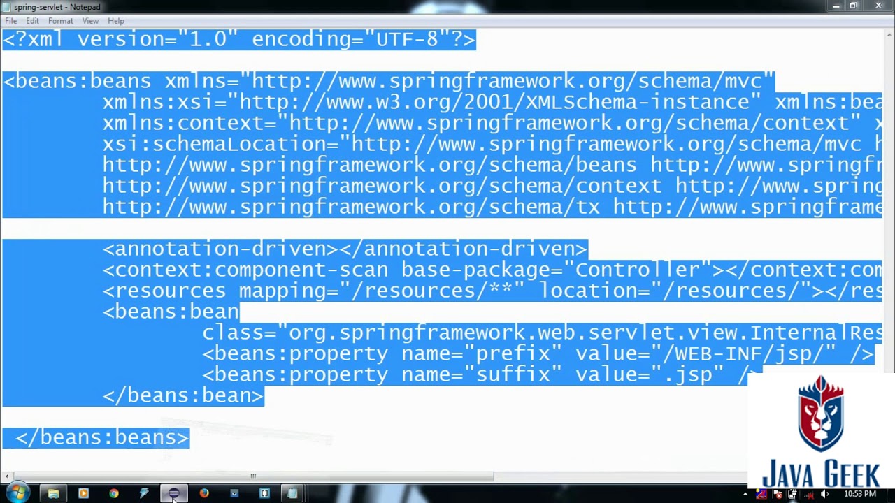 Spring MVC: Hello World 1 by Java Geek