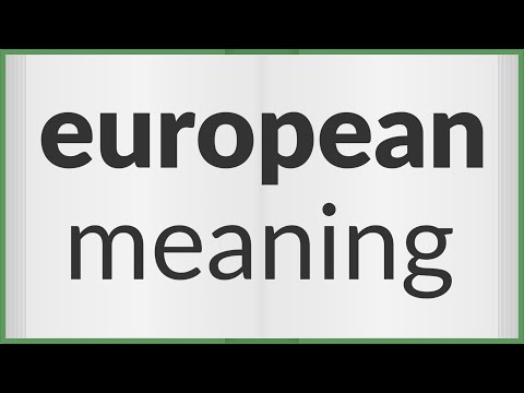 European | meaning of European
