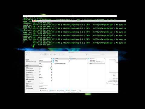 3.0 CREATING A PRIVATE NETWORK b) 3 nodes part IV Starting the remaining nodes