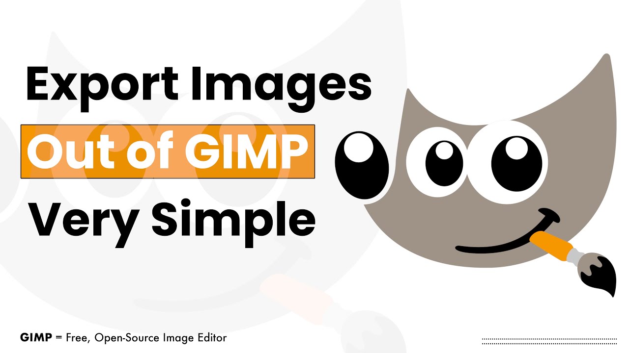 GIMP Tutorial: How to Export Images from GIMP (Step-by-Step Guide)