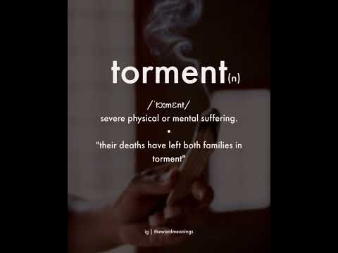 word of the day : torment #ingles #britishenglish #vocabulary #englishgrammar