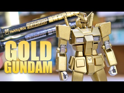 GOLD GUNDAM - Made Easy with Hobby Mio Super Metallic Paint Markers