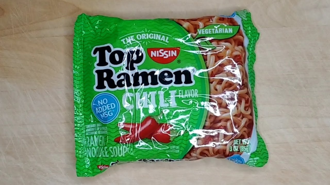 NISSIN Top Ramen Chili Flavor Vegetarian Review