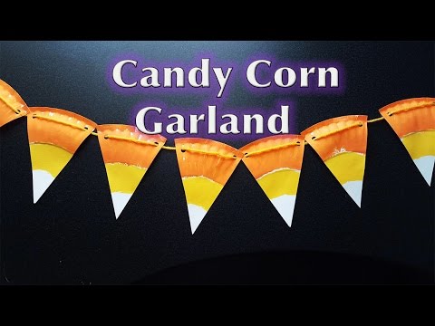 Halloween Kids Craft - Candy Corn Garland