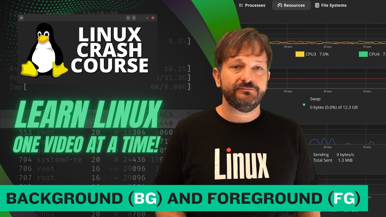 Linux Crash Course: Background (bg) and Foreground (fg)
