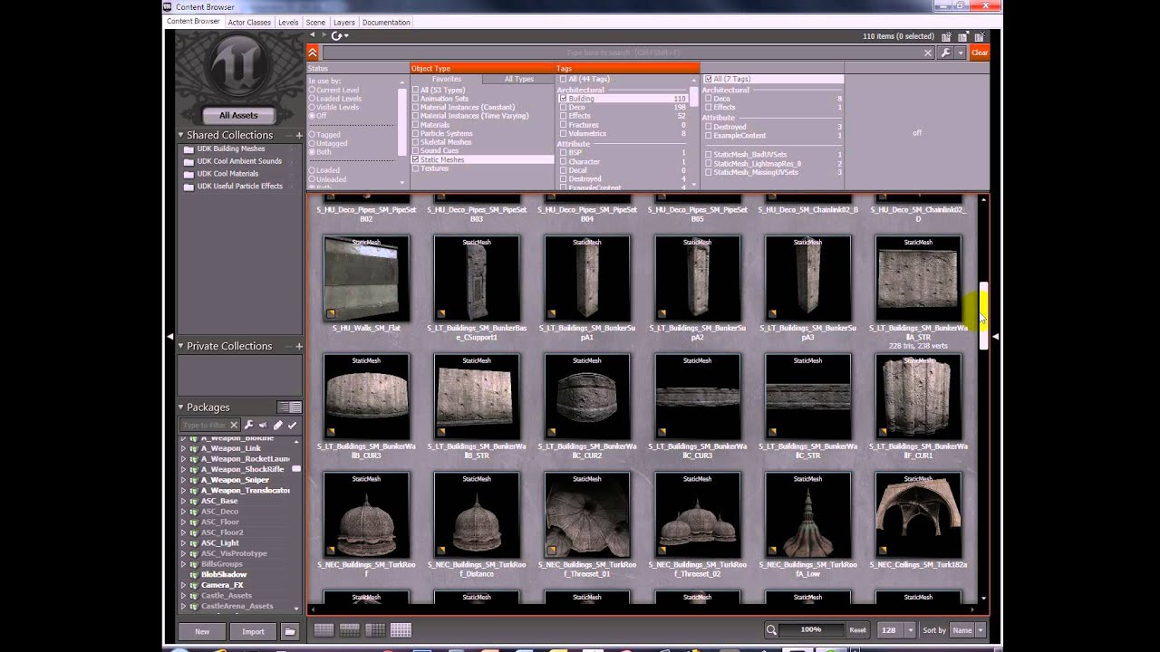 UDK - The Content Browser (Basics) #001