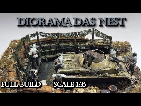 Diorama mit Kugelblitz " Das Nest"