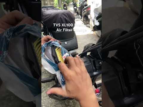 TVS XL100 Premium Air Filter Change #tvs #tvsxl100 #tvsphilippines