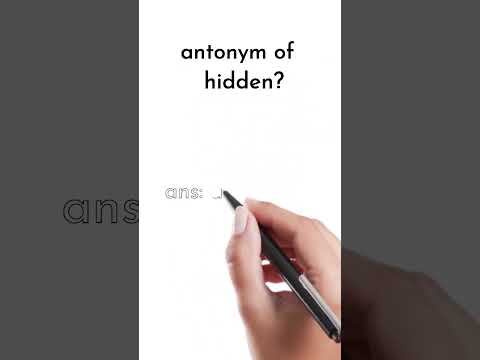 hidden antonym........?