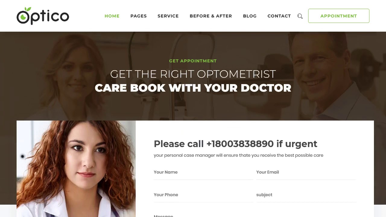 Optico | Eyecare HTML Template