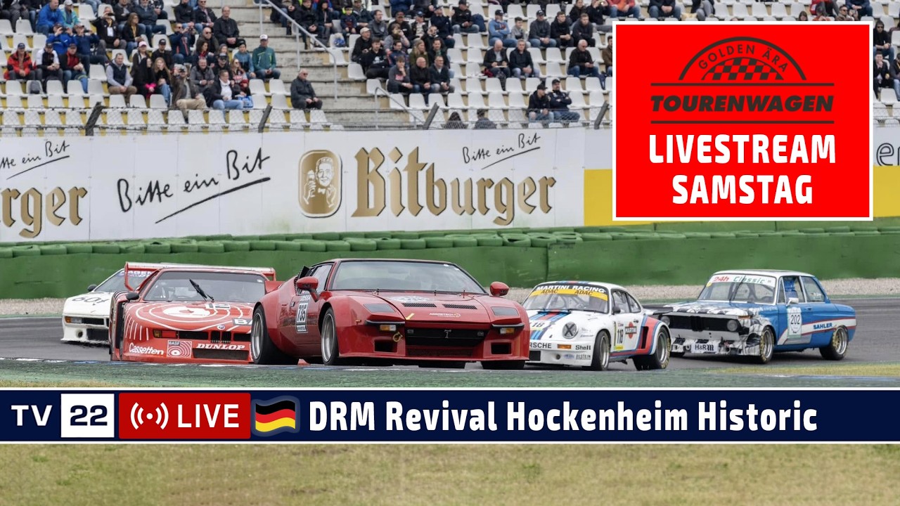 🇩🇪 LIVE: DRM Revival - Die Gruppe-5 Monster sind zurück! | Hockenheim Historic - Jim Clark Revival