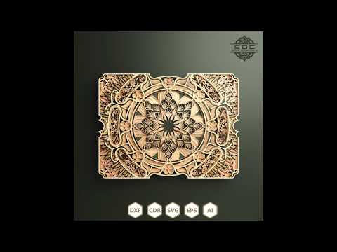 multilayer mandala Serenity dxf files svg files for laser cutting digital download for home decor.