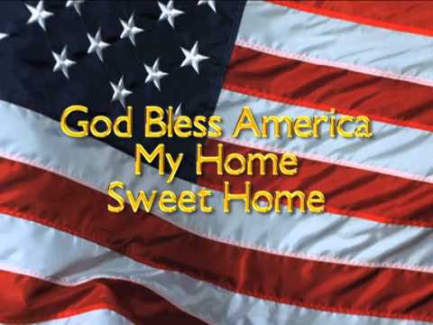 God bless America w/ lyrics no vocals