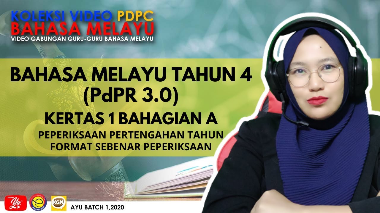 BAHASA MELAYU TAHUN 4 | KERTAS 1 BAHAGIAN A #pdpr2021