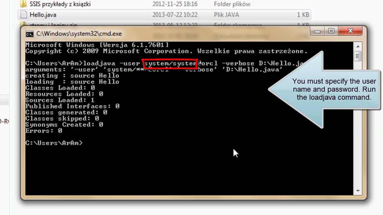 Oracle and Java: Calling Java Methods in Oracle database (Lesson 2)