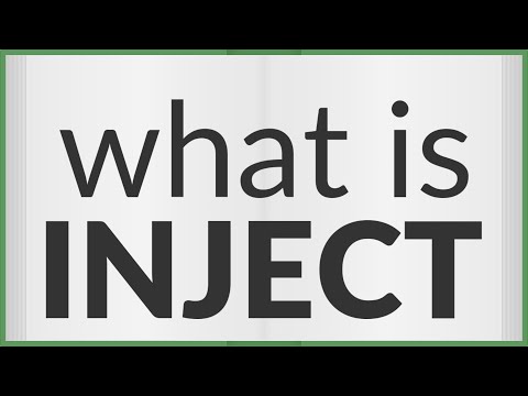 Inject | meaning of Inject