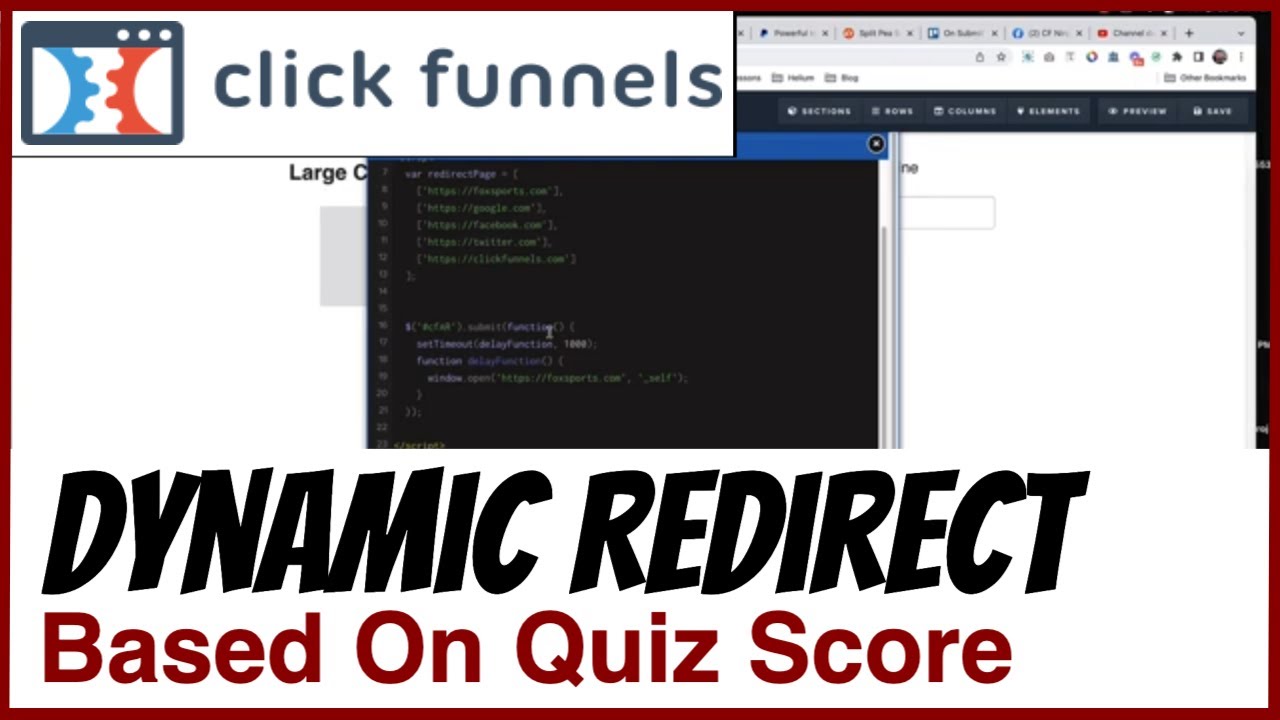 On Submit, Redirect To A Custom URL Based The Users Quiz Score