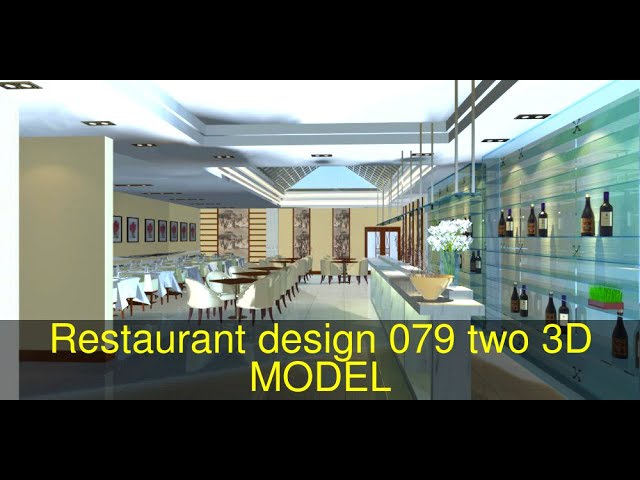 Restaurant design 079 two 3D Model - FlatPyramid