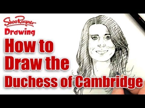 How to draw Kate Middleton – Shoo Rayner