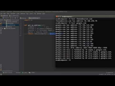 Learn Python Website Scanner Tutorial 3 IP Address - Mind Luster