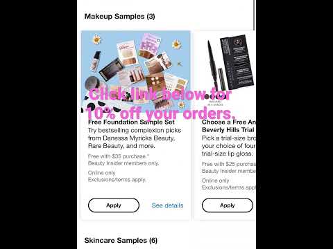 Sephora 10% discount code. https://www.sephora.com/share/pm0qk4mhbkv8/referearn72122