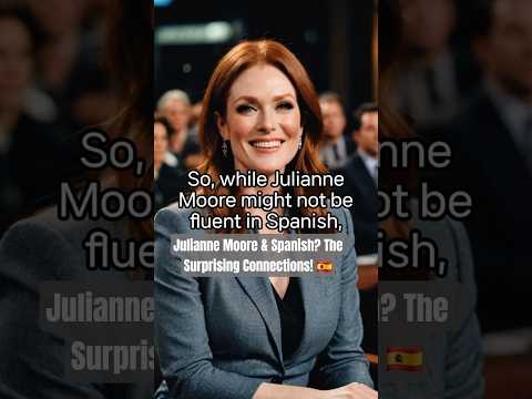 Julianne Moore & Spanish? The Surprising Connections! 🇪🇸🎥#spanishlesson#spanishlanguage