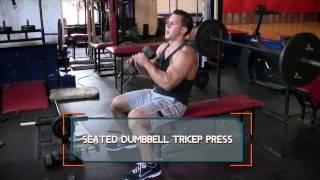 Tríceps Francês Sentado com Halteres | Catálogo de Exercícios ...