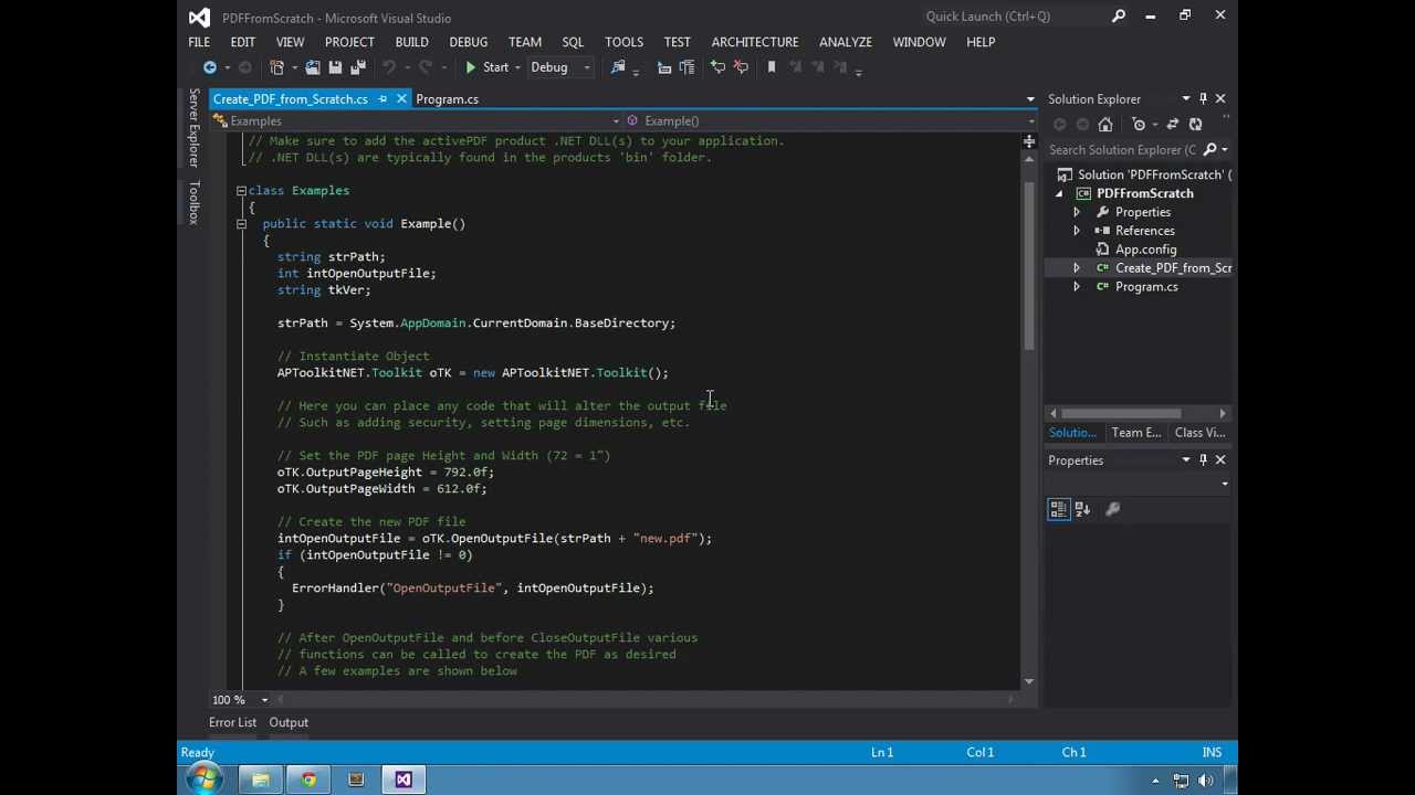activePDF Toolkit: Create PDF from Scratch