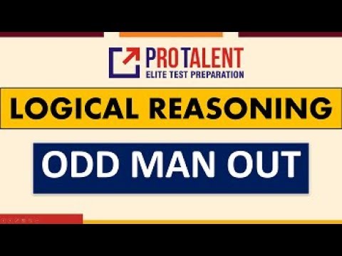 Odd Man Out Logical Reasoning Video Lecture - CA Foundation