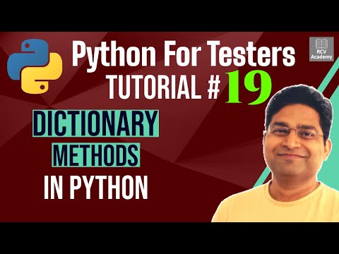 Python for Testers #19 - Dictionary Methods in Python