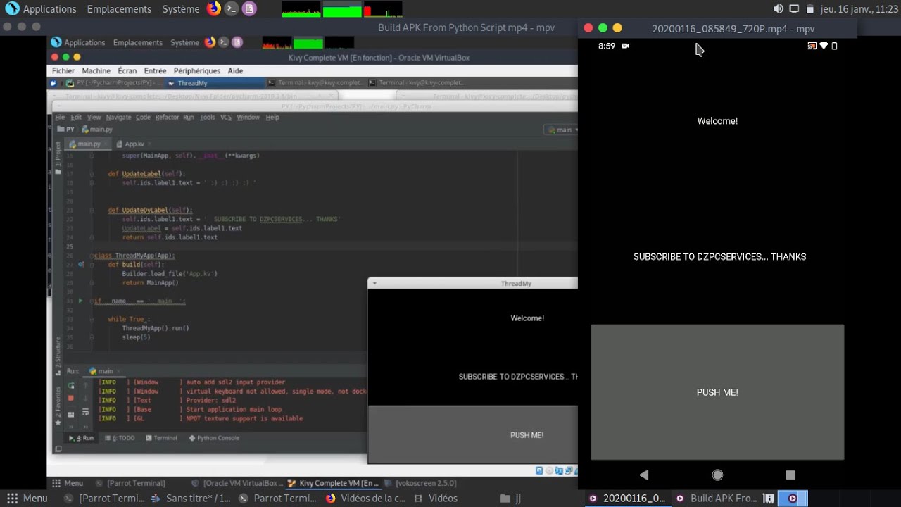 Build SIGNED_APK From Python Script #3 Kivy/Buildozer/Python Complete Course