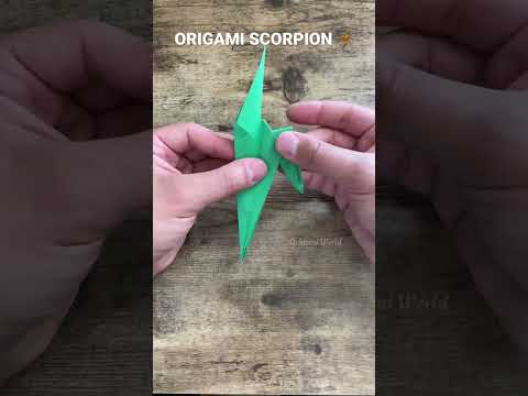 EASY SCORPION ORIGAMI TUTORIAL | HOW TO MAKE SIMPLE PAPER SCORPION ORIGAMI STEP BY STEP | PAPERCRAFT