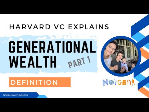 Harvard VC Explains Generational Wealth Part 1 Definition, Wealth Curve, Formula, Anecdote, Folktale