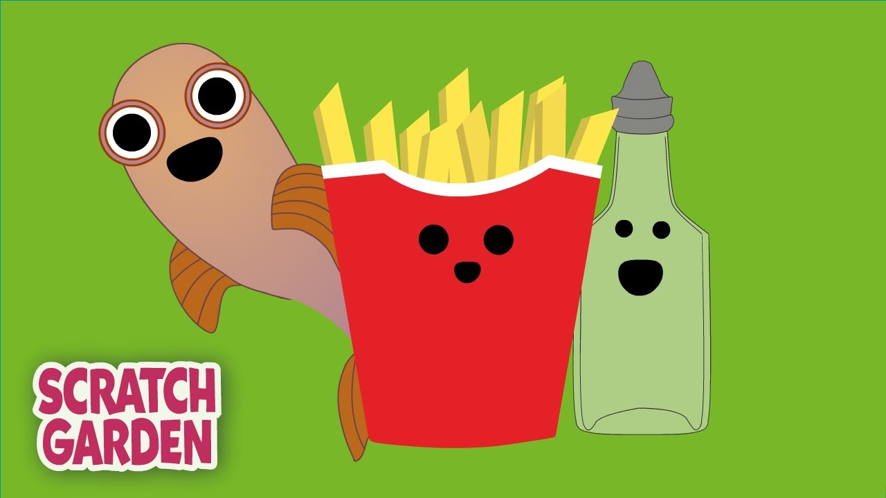 Fish and Chips and Vinegar | Camp Song | Scratch Garden