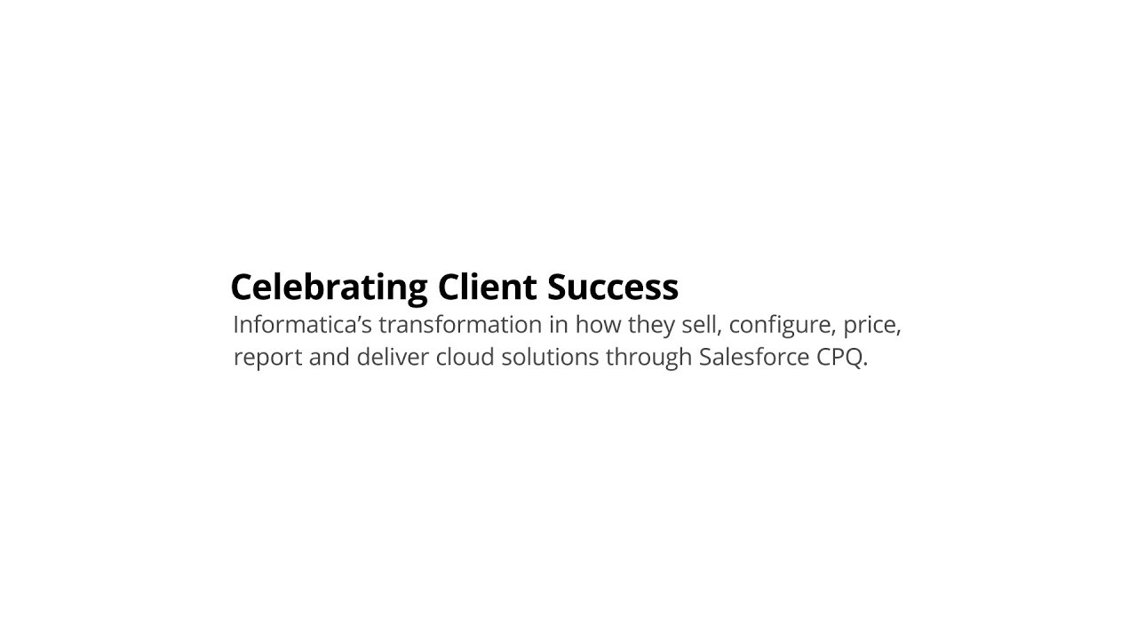 Deloitte Client Spotlight: Informatica