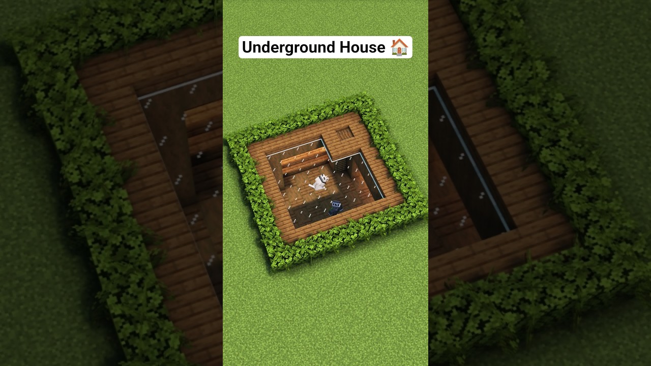 Easy Underground House in MINECRAFT! 🏠✨