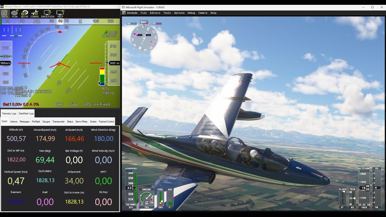 Microsoft Flight Simulator 202x ↔ ArduPilot SITL Bridge release ...