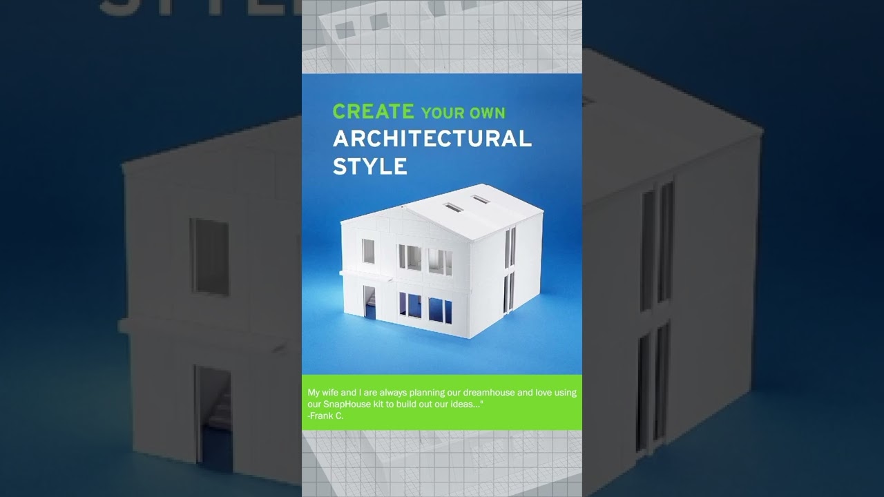 SNAPHOUSE® ARCHITECTURAL SCALE MODEL BUILDING KIT 4