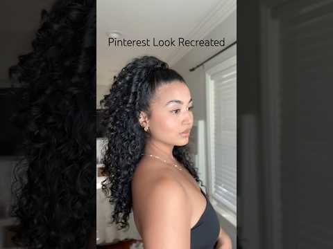 Pinterest Look on 3b Curls #curlyhairtutorial #hairstyles #curlyhairstyles #halfuphalfdownhairstyle