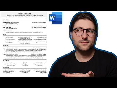 How To Make a Resume For an Accountant | Accounting Job Application