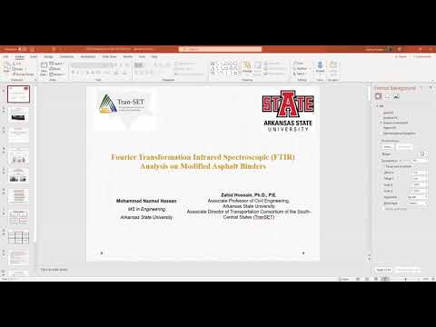 Conference: Fourier Transformation Infrared Spectroscopic (FTIR) Study on Modified Asphalt Binders