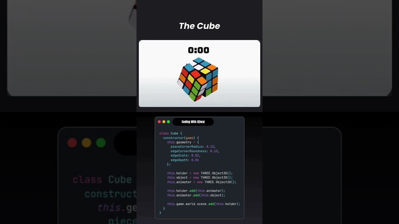 🚀 Create a Stunning 3D Cube with HTML, CSS & JavaScript! | Web Animation Tutorial
