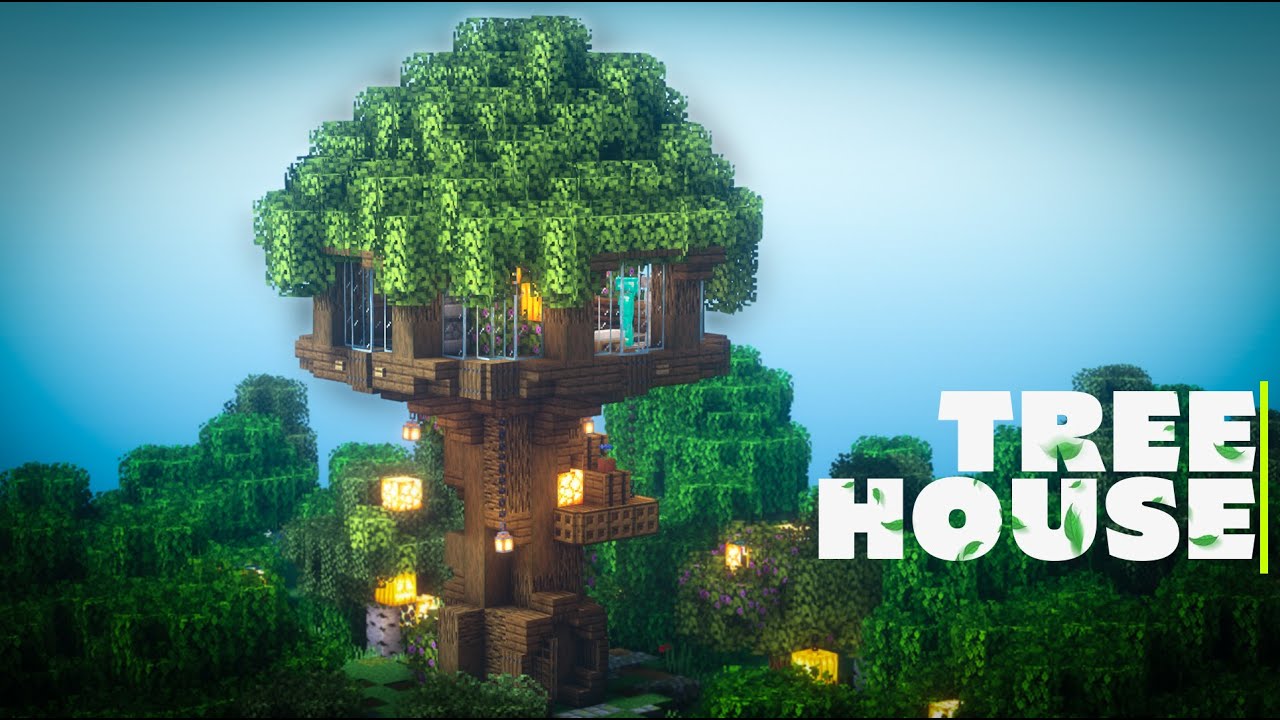 Minecraft: How To Build Tree House Tutorial. - Minecraft Builders