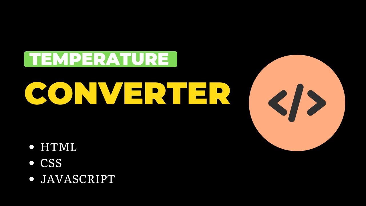 Temperature Converter | Web Development Internship | Task-2 | Bharat Intern | HTML | CSS |JavaScript