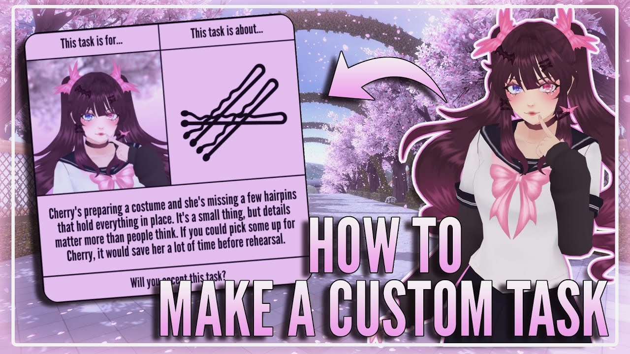 HOW TO MAKE A CUSTOM TASK || Yandere Simulator 