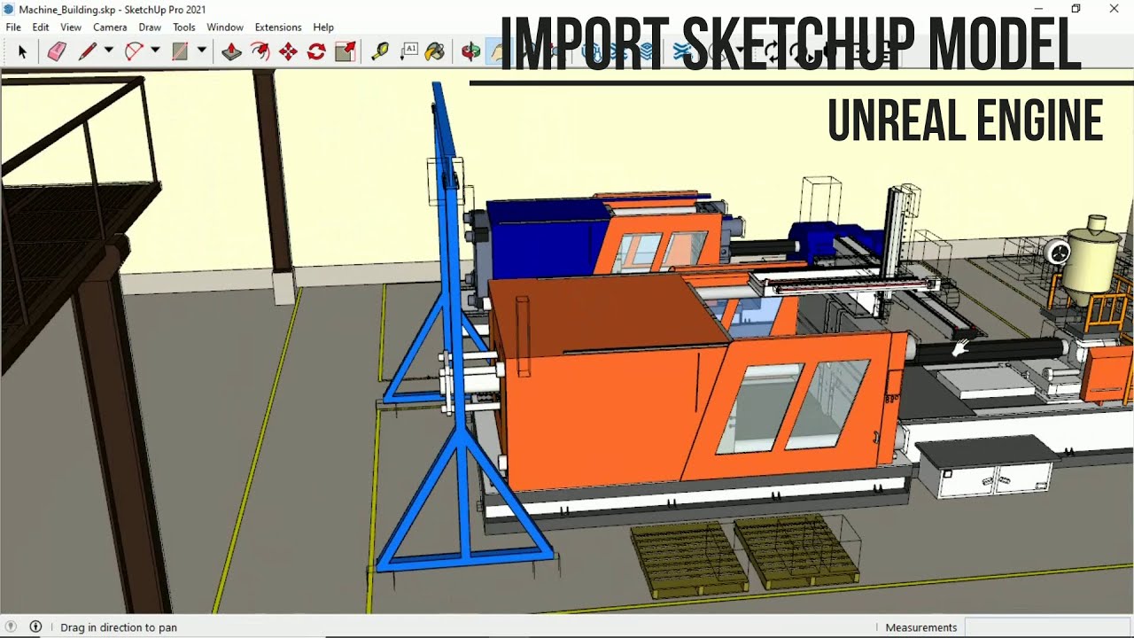 Unreal Engine: Import SketchUp model - Datasmith Plugin
