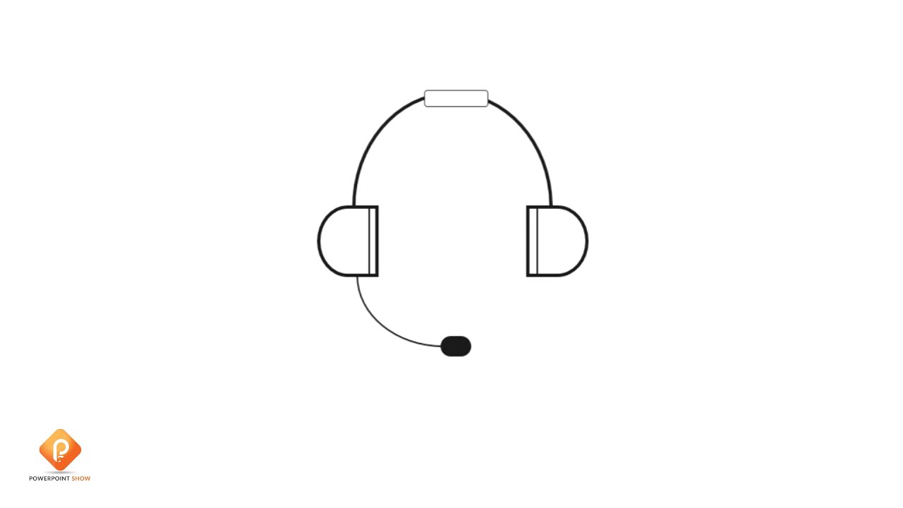 Headphones | Basic PowerPoint Icon making Tutorial | PowerPoint Show