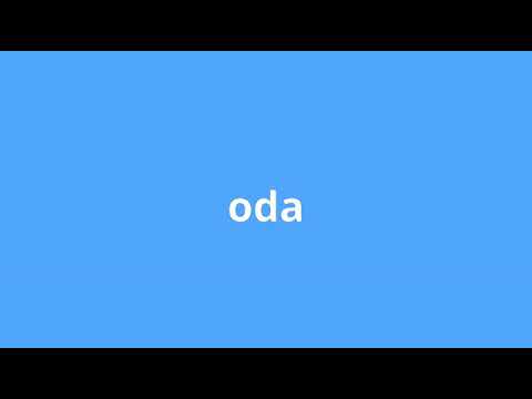 what is the meaning of oda