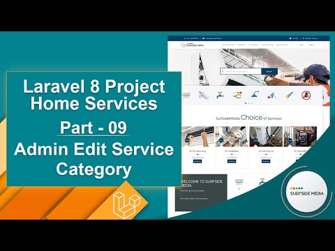 Learn Laravel 8 Project Home Services Admin Edit Service Category - Mind Luster