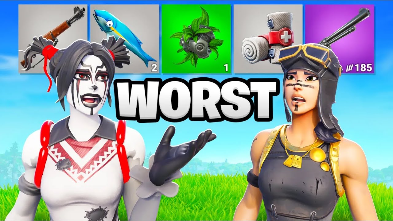 I Tested Fortnite WORST LOADOUTS
